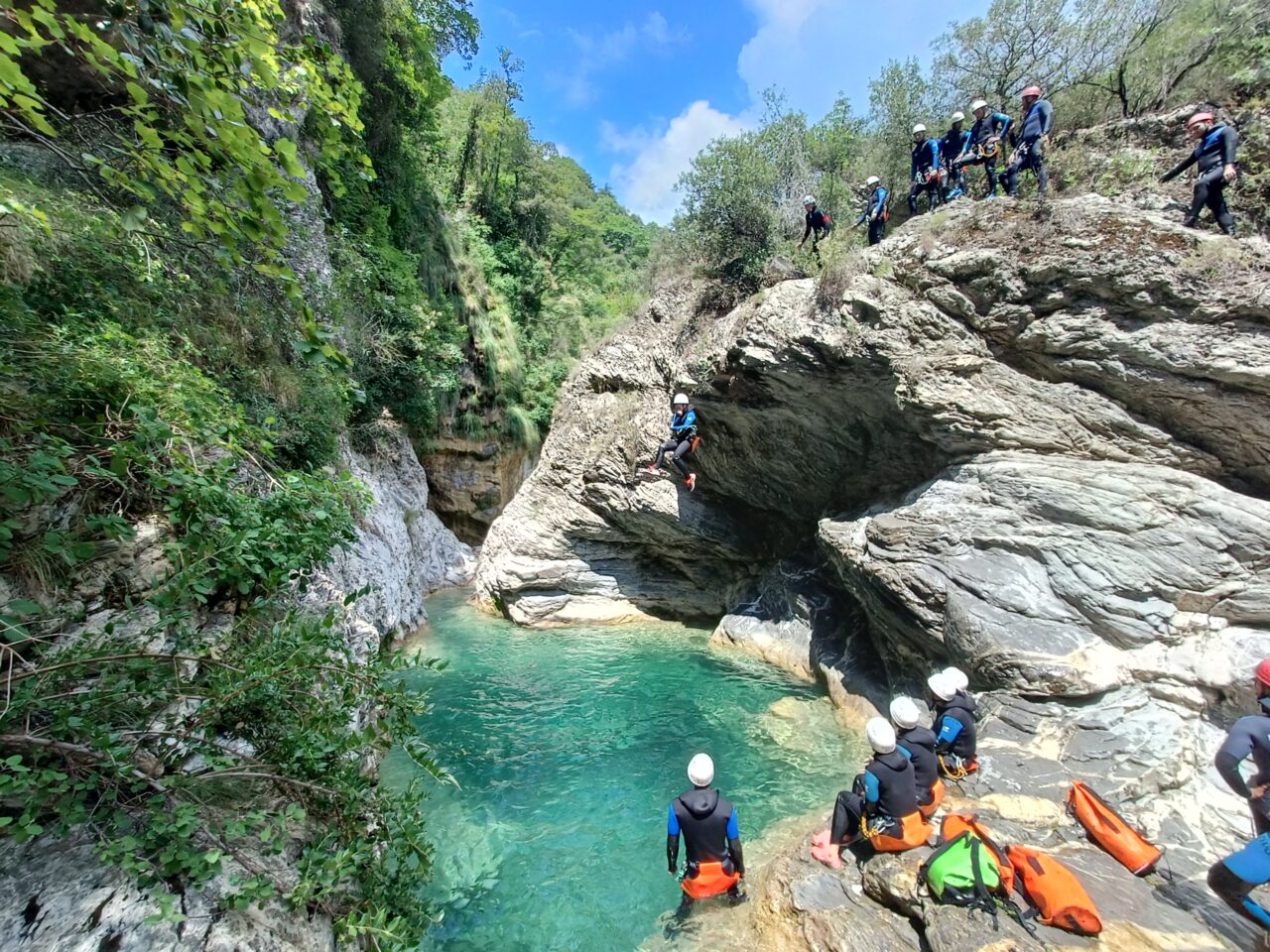 Canyon Rio Barbaira - Rocchetta Nervina, Italie | Nice Rafting